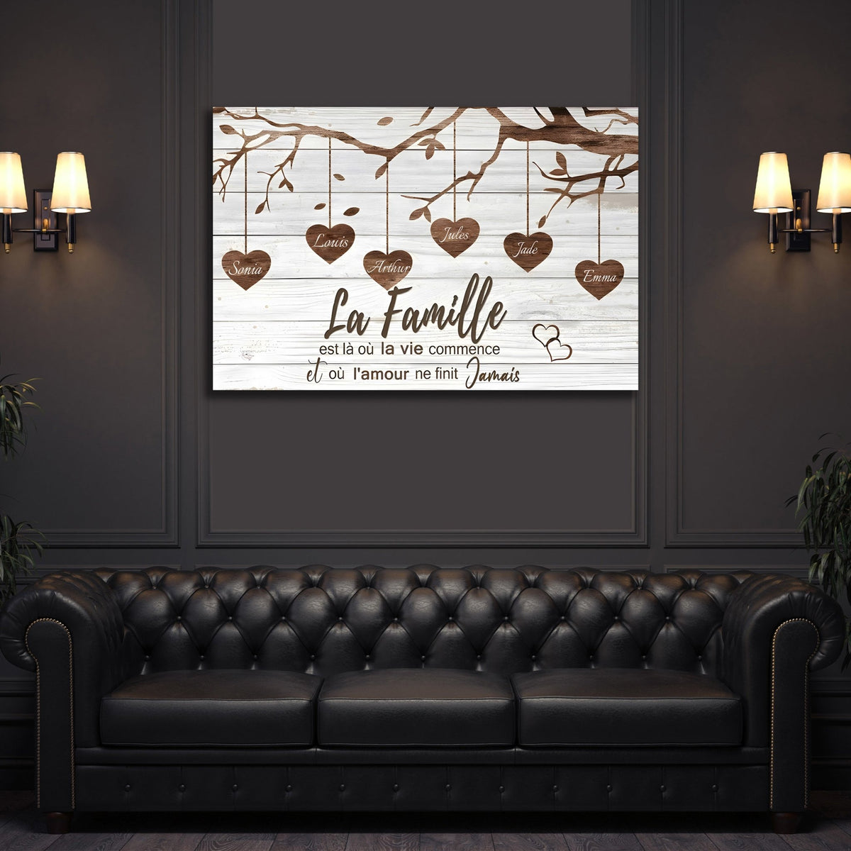 Tableau Personnalisé pour Famille - Idées Déco Uniques | The Art Avenue