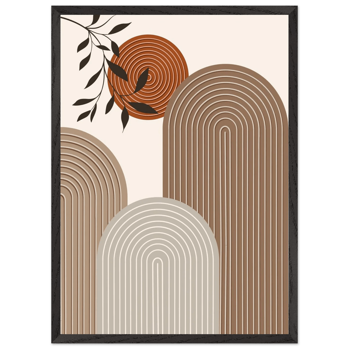 Tableau Minimaliste Courbes Contemporaines | The Art Avenue