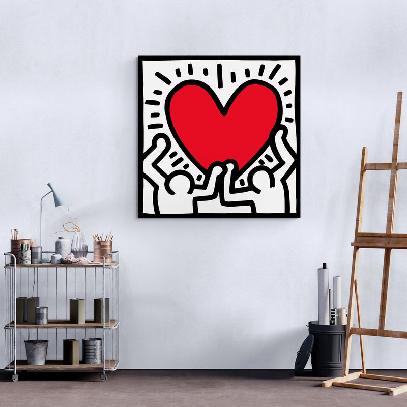 Keith Haring Coeur Tableau | The Art Avenue