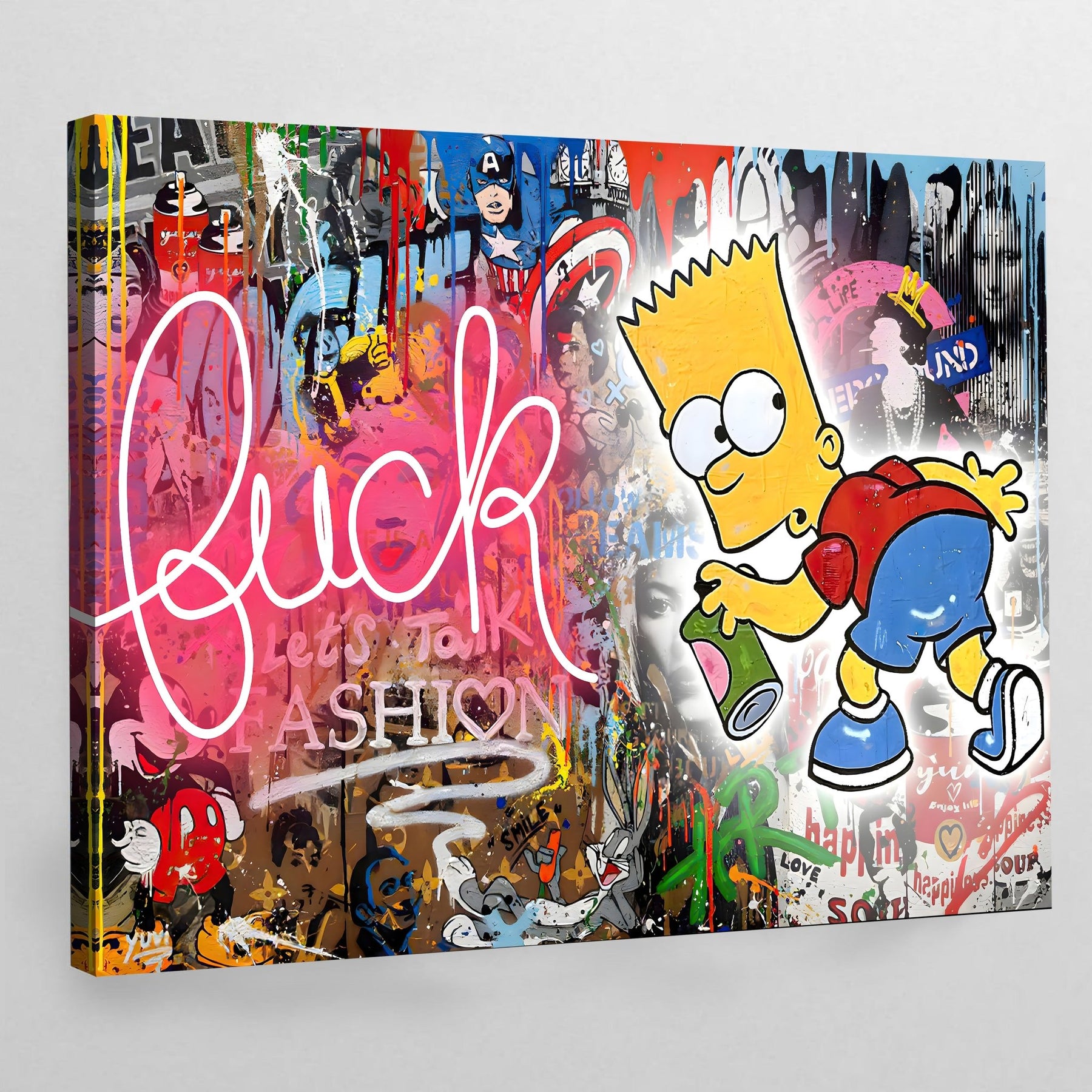 Tableau Pop Art Bart Simpson | The Art Avenue