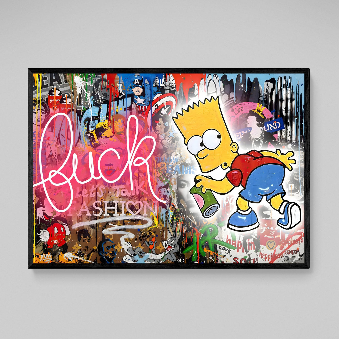 Tableau Pop Art Bart Simpson | The Art Avenue